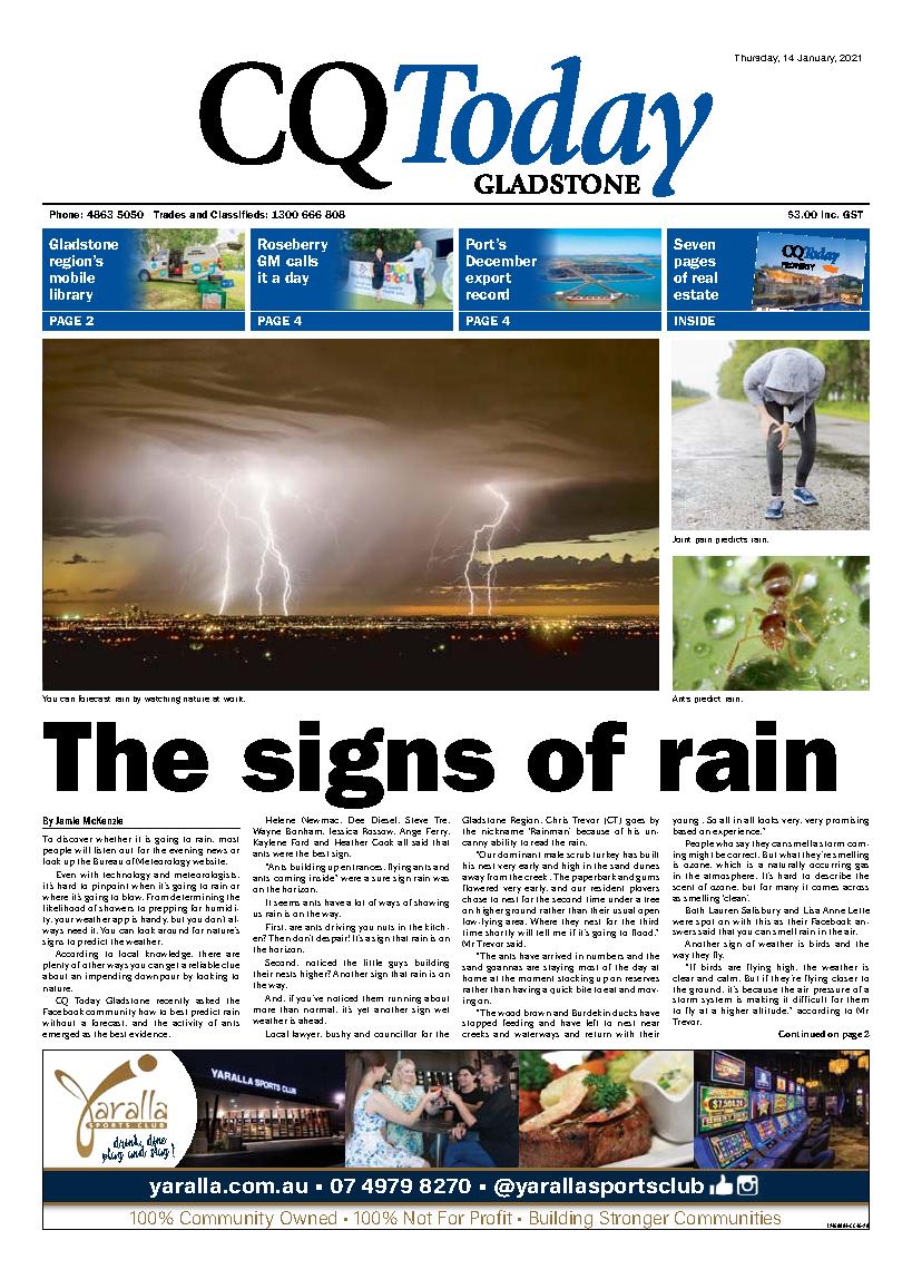 CQ Today Gladstone – 14th January 2021 - Central Queensland Today