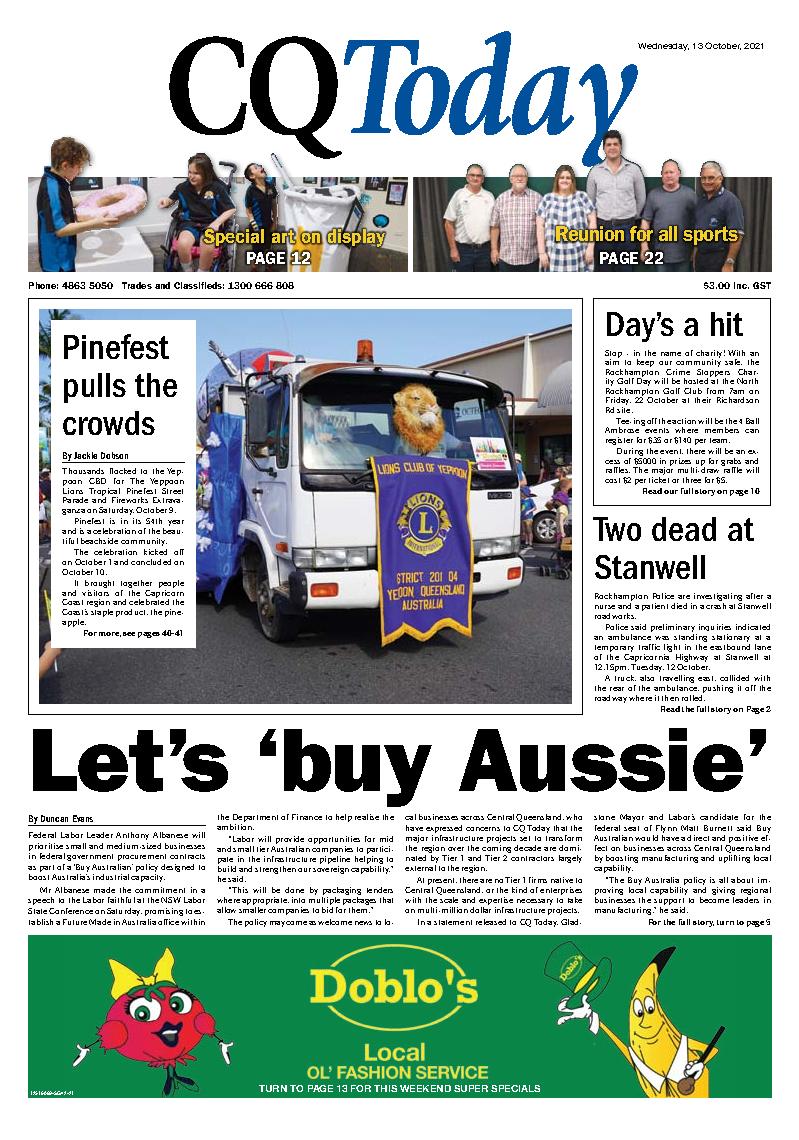 CQ Today - 13th October 2021 - Central Queensland Today
