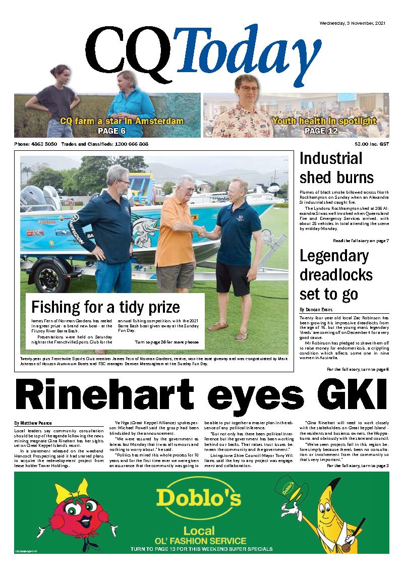 CQ Today - 3rd November 2021 - Central Queensland Today