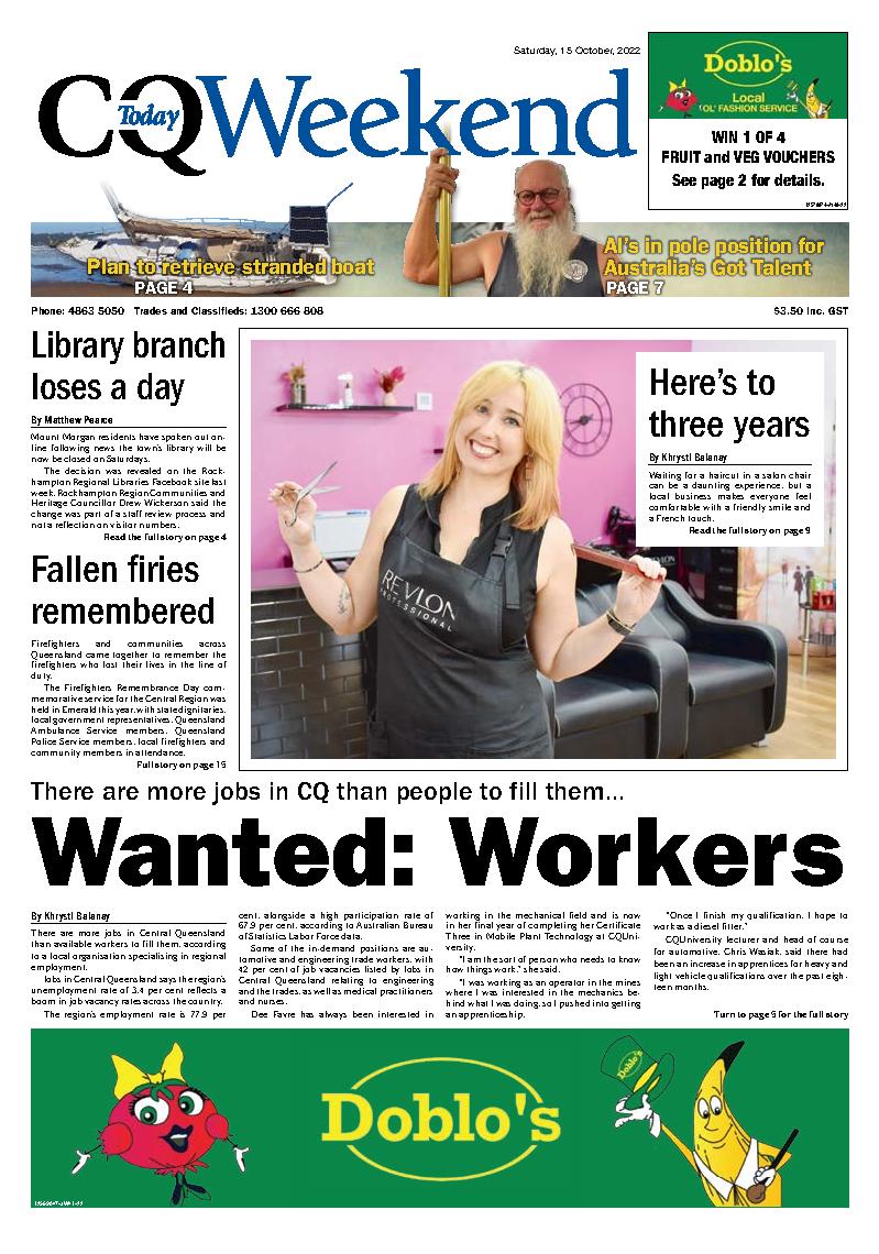 CQ Today Weekend - 15th October 2022 - Central Queensland Today