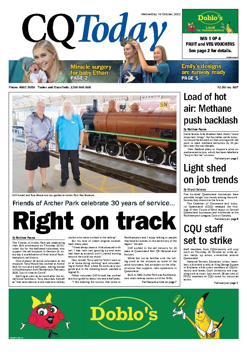 CQ Today - 19th October 2022 - Central Queensland Today
