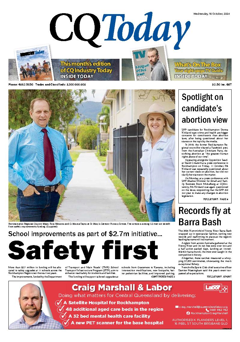 CQ Today Wednesday - 16th October 2024 - Central Queensland Today