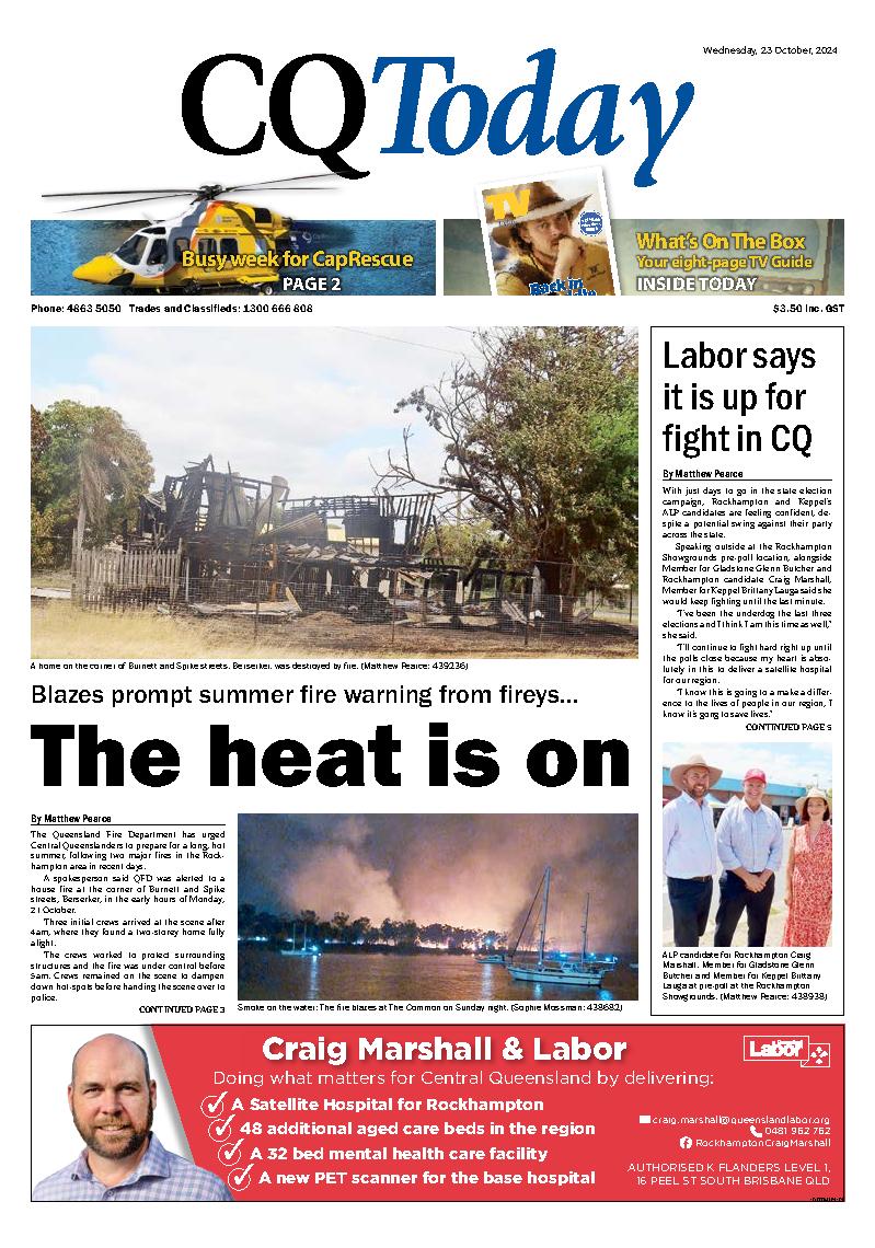 CQ Today Wednesday - 23rd October 2024 - Central Queensland Today