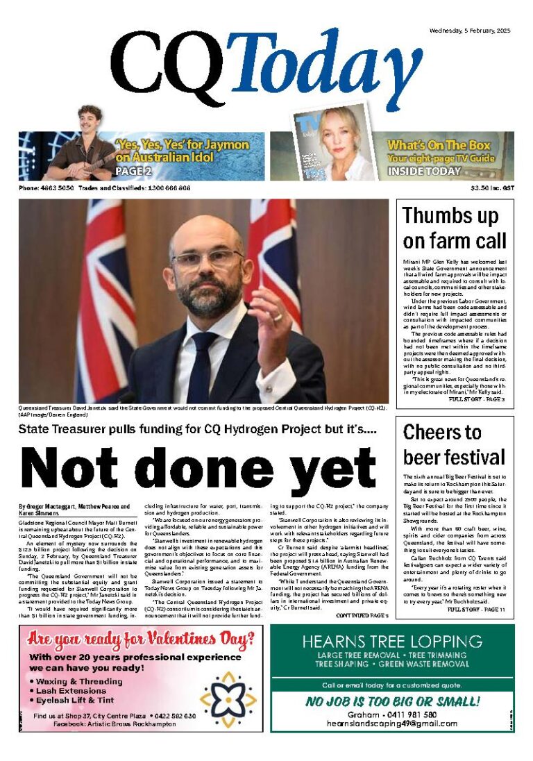 CQ Today Wednesday - 5th February 2025 - Central Queensland Today