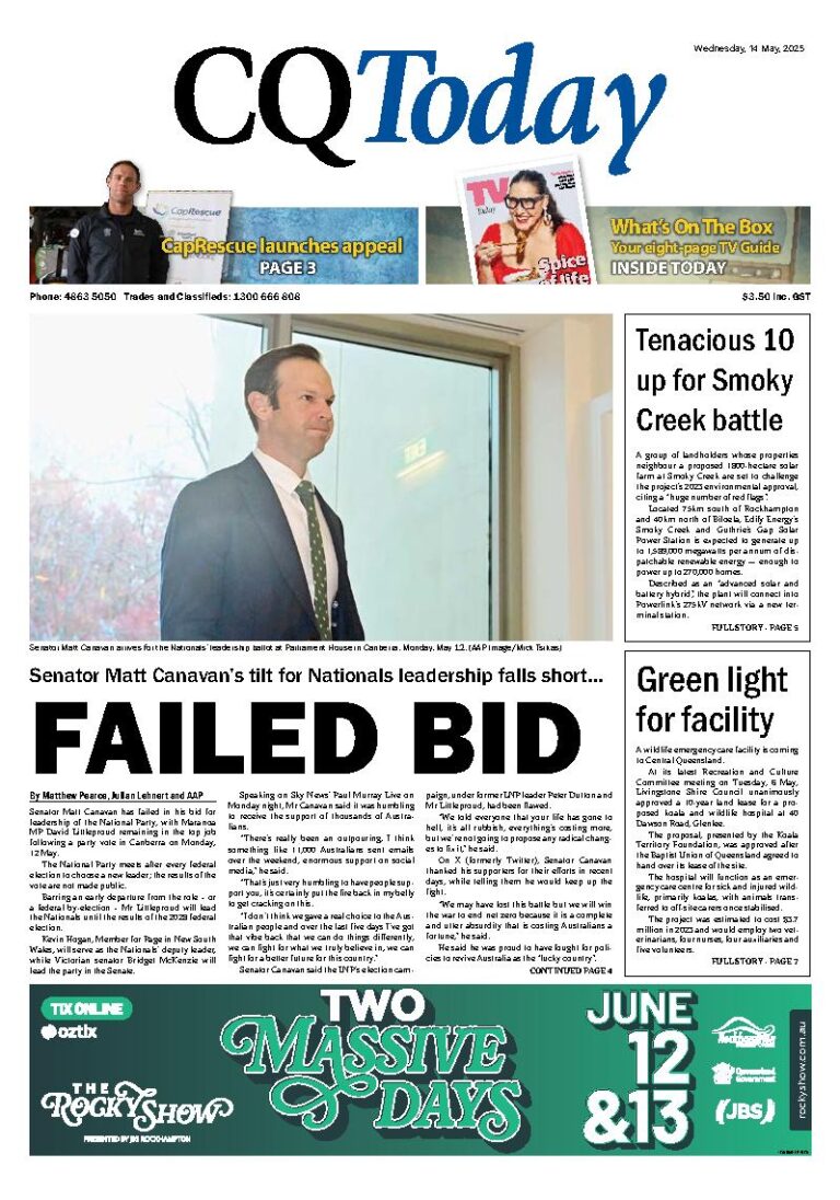 CQ Today Wednesday - 14th May 2025 - Central Queensland Today